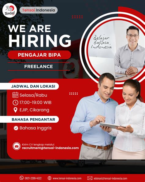 Info Loker Pengajar Freelance Bipa Di Perusahaan Prancis Kursus Bahasa Jepang Pt Tensai