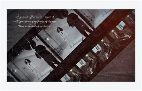 vintage cinematic reel slideshow template after effects templates