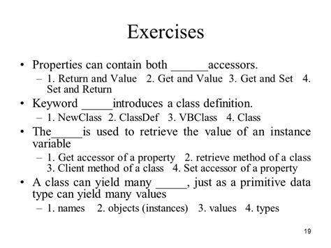 Csci 3327 Visual Basic Chapter 9 Object Oriented Programming Classes