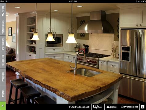 Kitchen Island With Two Different Countertop Materials Kitchen Info