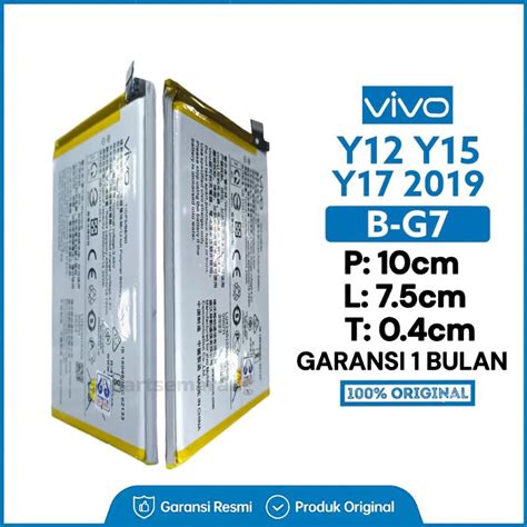 Jual Baterai Batre Battery Vivo Y12 Y15 Y17 BG7 Original New