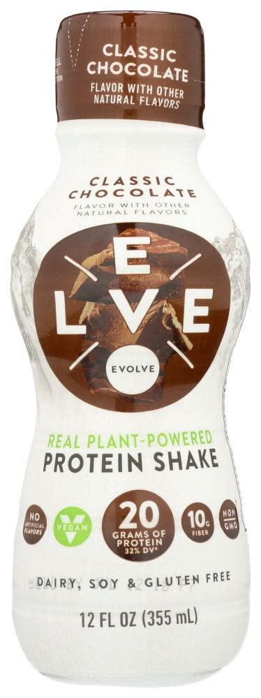 Evolve Plant Based Protein Shake Chocolate 12 Fl Oz