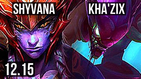 SHYVANA Vs KHA ZIX JNG 3 1 12 65 Winrate EUW Master 12 15