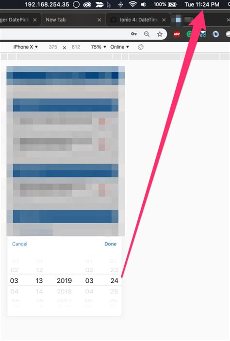 Ionic 4 Datetime Start Picker On Todays Date · Issue 16436 · Ionic