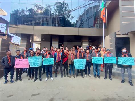 Nagaland Polls Bjp Foot Soldiers Unhappy With Seat Sharing Protests