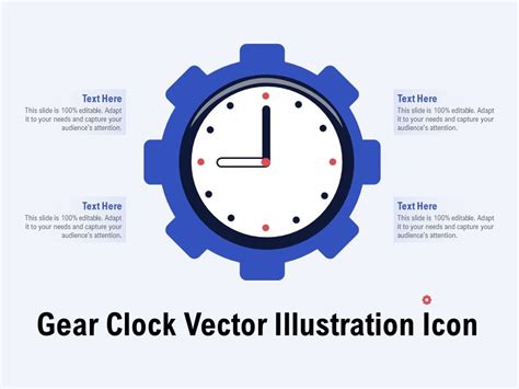 Gear Clock Vector Illustration Icon Ppt PowerPoint Presentation Summary Design Ideas PDF