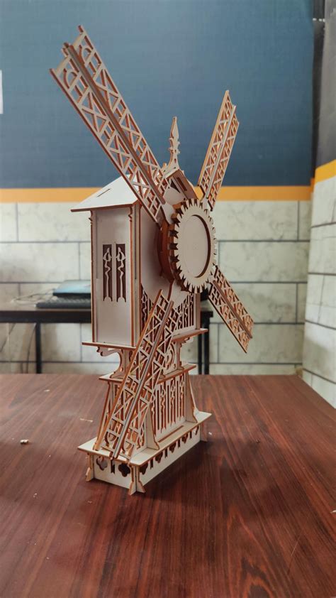 Windmill Laser Cut File Dxf Cdr Ai Eps And Svg File 3mm 4mm 6mm