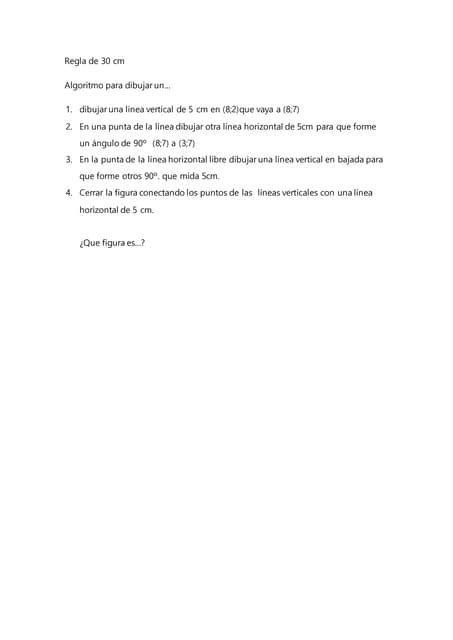 Algoritmos Para Hacer Figuras Docx