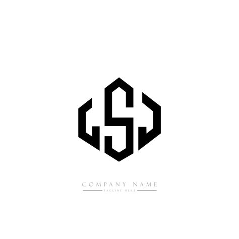 Lsj Letter Logo Design With Polygon Shape Lsj Polygon And Cube Shape