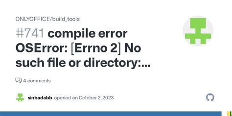 Compile Error OSError Errno 2 No Such File Or Directory V8