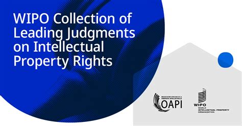Wipo Collection Of Leading Judgments On Intellectual Property Rights