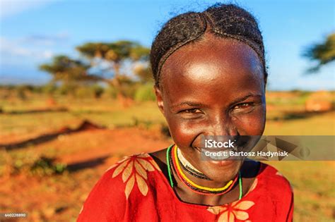 Gadis Muda Dari Borana Ethiopia Afrika Foto Stok Unduh Gambar