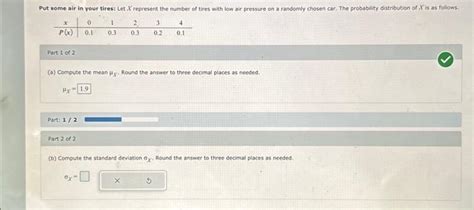 solved a compute the mean μx round the answer to three