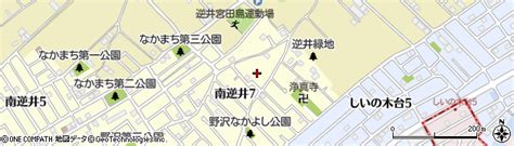 千葉県柏市南逆井7丁目の地図 住所一覧検索｜地図マピオン