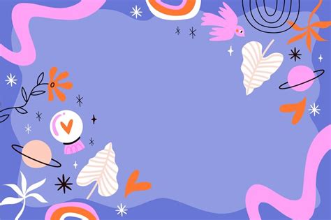 손으로 그린 낙서 배경 무료 벡터