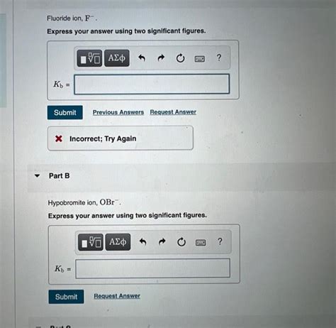 Solved Using The Given Values Of Ka Calculate Values Of Kb Chegg Com