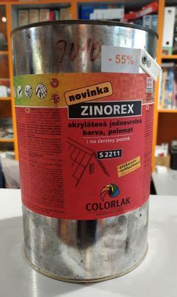 Colorlak Zinorex S2211 1004 Ral 9010 Čistě bílá 3 5 l VÝPRODEJ