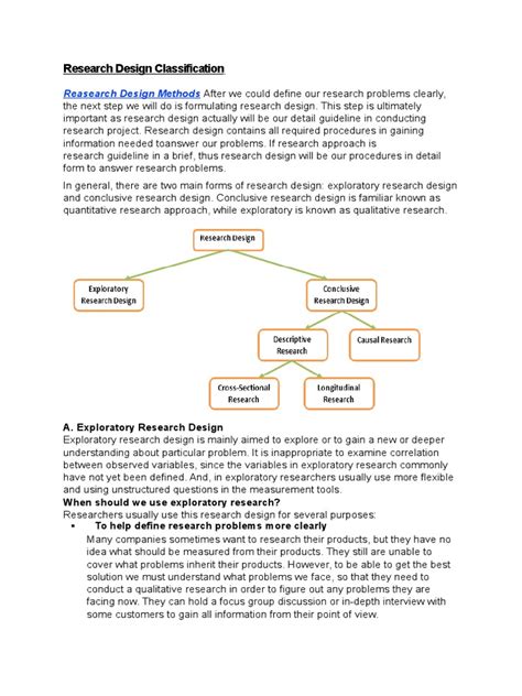 Research Design Classification Pdf Research Design Hypothesis