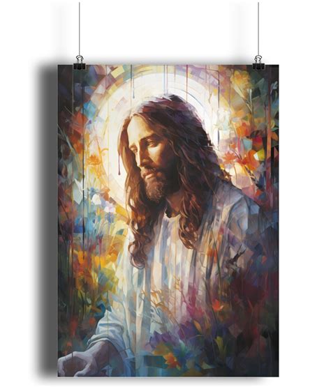 Jesus Christ Poster Jesus Christ Wall Art Christian Wall Art Jesus