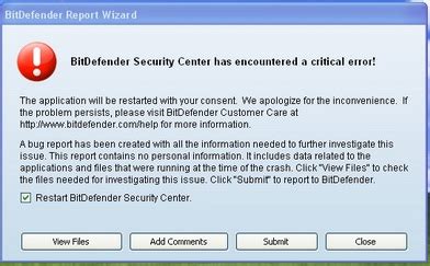 The Problem Is With The Bitdefender Security Center Techyv