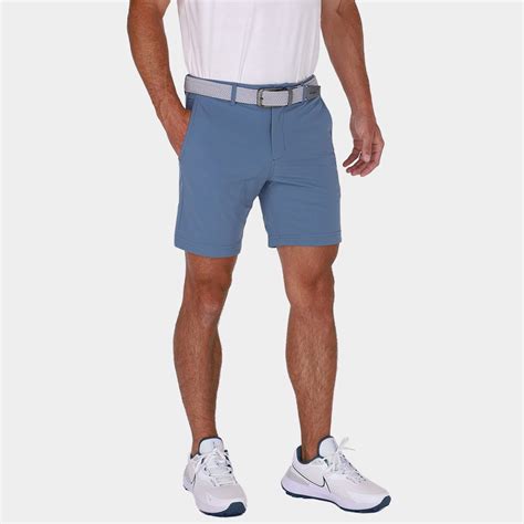 Avalon Performance 7 Inch Golf Shorts Stone Blue