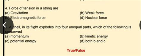 force of tension in a string are filo