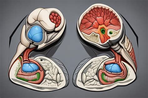 Anatomy Of The Knee Joint Cross Section Premium Ai Generated Image
