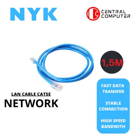 Jual Kabel Lan Utp Cat5e 1 5m Dan 3m Internet Ethernet Cable Nyk 1 5meter 3 Meter Shopee