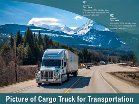 Picture Of Cargo Truck For Transportation Ppt Powerpoint Presentation