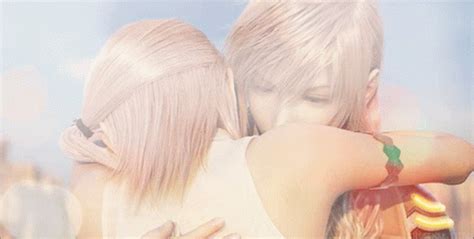 Lightning Farron Sarah Farron Hug Final Fantasy Xiii Ffxiii Ff13 