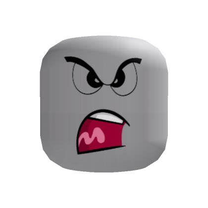 Angry Face Recolorable Roblox