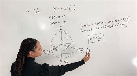 Inverse Cosecant How To Find The Exact Value Mathangel369
