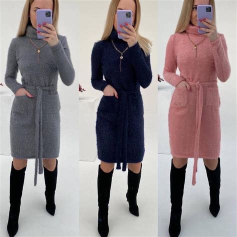 Сукня тепле ангора — ціна 500 грн у каталозі Короткі сукні Купити