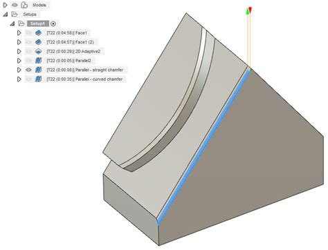 Chamfer With 4th Axis And Normal Endmill Autodesk Community