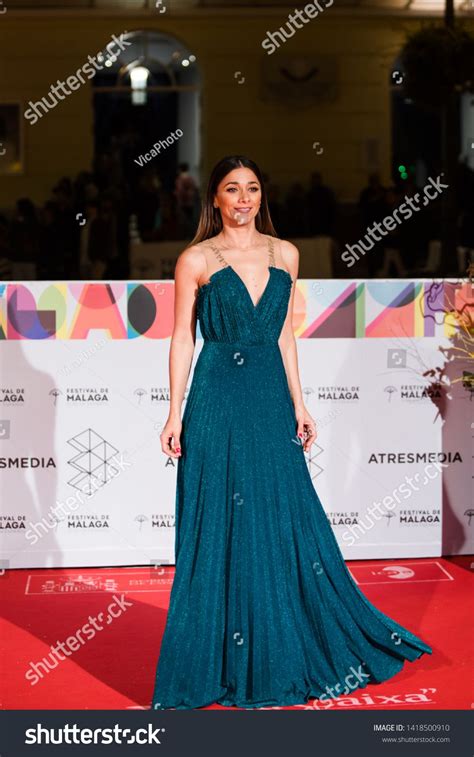 Málaga Spain March Festival Stock Photo Shutterstock Strapless dress