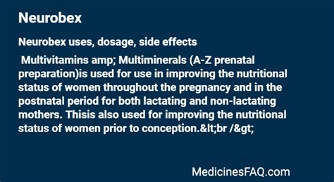 Neurobex Uses Dosage Side Effects Food Interaction And Faq