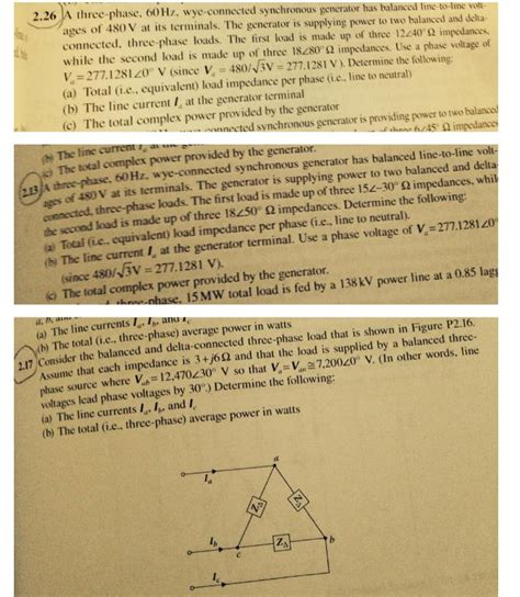 Solved Determine Total I E Equivalent Load The Line Chegg