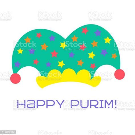 흰색 배경에 빈티지 스타일의 Purim Purim와 만화 인사말 카드입니다 인사말 다채로운 카드 벡터 그림입니다 벡터 축제