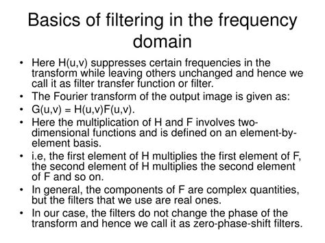 Ppt Frequency Domain Processing Powerpoint Presentation Free