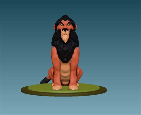 Stl File Scar Uncle Of Simba From The Lion King 🦁 ・3d Printer Design To