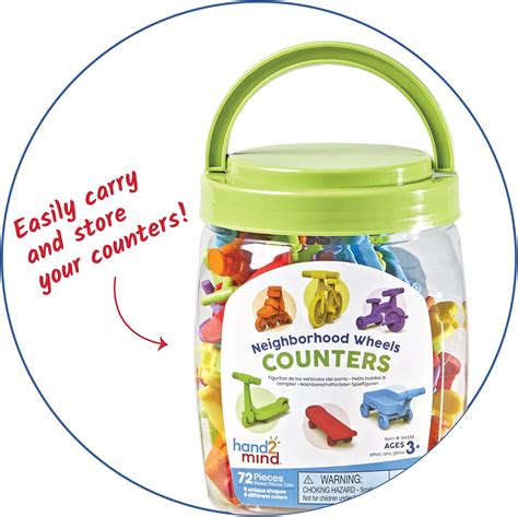 Learning Resources Neighbourhood Wheels Counters Classroom Maths