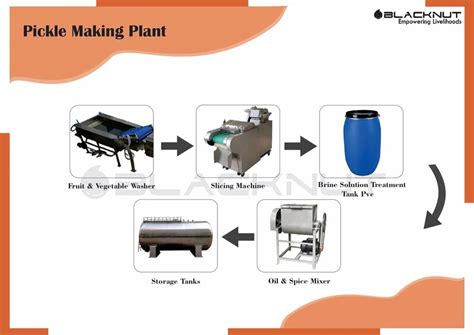 Batch Type Semi Automatic Jackfruit Pickle Making Plant 100 Kg 1 Ton