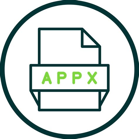 Appx File Format Icon 15991796 Vector Art At Vecteezy