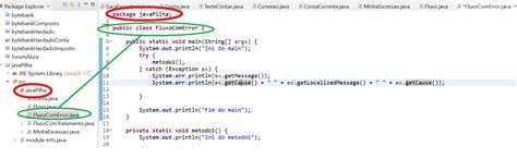 [bug] meu código está dando erro java exceções aprenda a criar