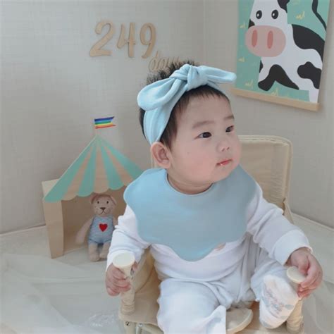 백일선물 추천두두홀릭 아기 턱받이 리본밴드 세트 네이버 블로그