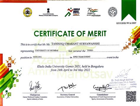 Tanishq Suryawanshi On Linkedin Kheloindia Universitygames Fencing