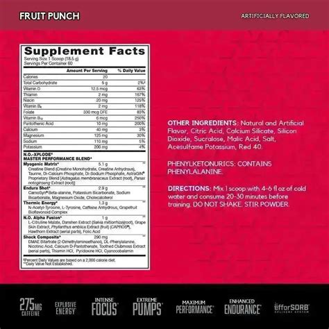 No Xplode Bsn Suplemento Preentrenamiento Para Energía Y Rendimiento Zona Fit