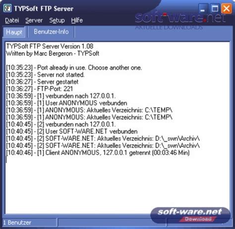 Typsoft Ftp Server 1 10 Download Windows Deutsch Bei Soft Ware Net