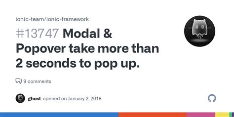 Modal Popover Take More Than Seconds To Pop Up Issue