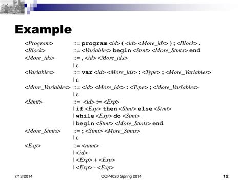 Ppt Cop4020 Programming Languages Powerpoint Presentation Free